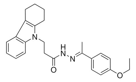 N E 1 4 Ethoxyphenylethylidene 3 1234 Tetrahydro 9h Carbazol 9 Ylpropanohydrazide