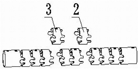 内窥镜用无铆钉蛇骨组件的制作方法