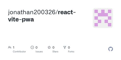 GitHub Jonathan200326 React Vite Pwa