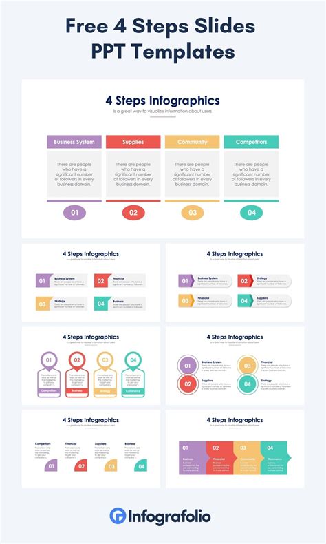 Free 4 Steps PowerPoint Templates Infographic Powerpoint Powerpoint Design Powerpoint Templates