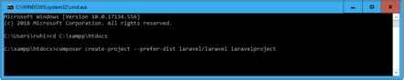 Install Laravel With Xampp On Window Using Composer