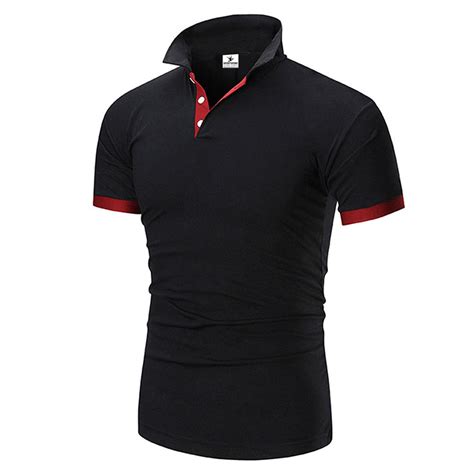 Mens Fashion Custom Dry Fit Short Sleeve Cotton Polo T Shirt