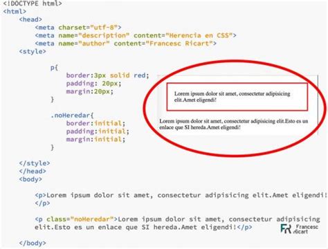 Concepto De Herencia En CSS