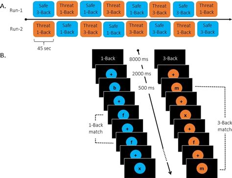 Schematic Of The N Back Working Memory Wm Task A Illustration Of The Download Scientific
