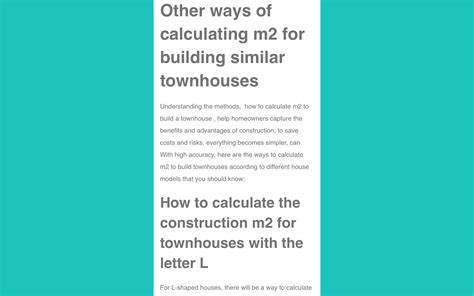 HOW TO CALCULATE M TO BUILD TOWNHOUSES GUIDE App On Amazon Appstore