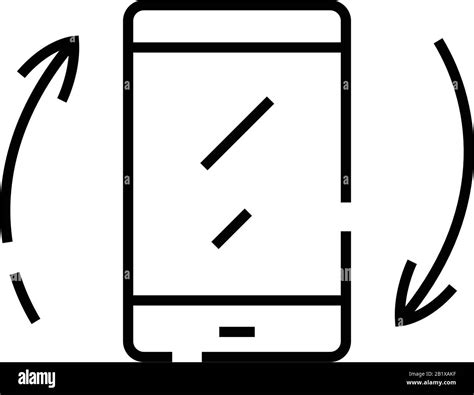 Mobile App Line Icon Concept Sign Outline Vector Illustration Linear