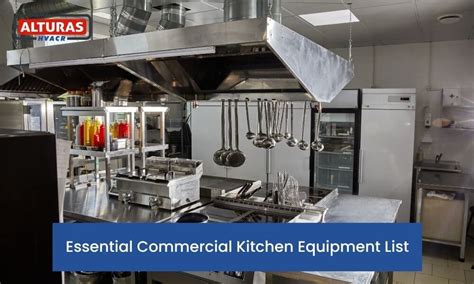 Industrial Kitchen Equipment List