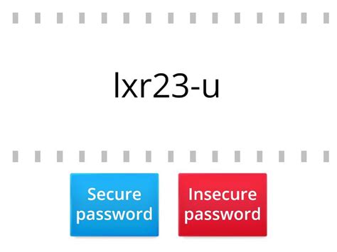 Passwords True Or False