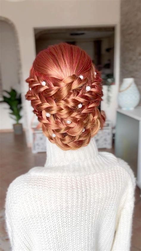 Amazing Wedding Braid Updo 🧡 Hair Hacks Braided Hairstyles Diy