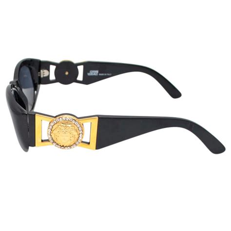 Vintage Gianni Versace Gold Medusa Sunglasses Mod 424 Crhcol852bk At