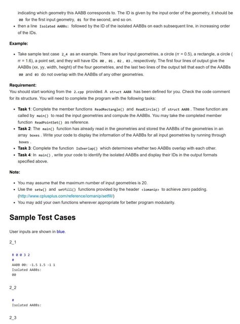 Solved Problem C Isolated Bounding Boxes This Problem Chegg