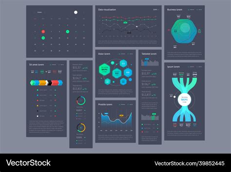 Ui And Infographic Elements Royalty Free Vector Image