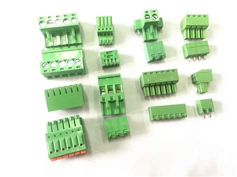 3 5mm Angle 8pin Screw Terminal Block Connector Green Pluggable Terminal Block Screw Terminal