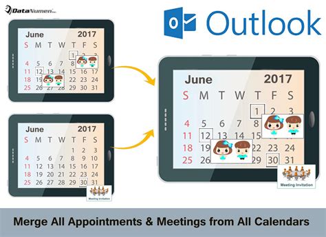 how to auto merge all appointments and meetings from all calendars with outlook vba