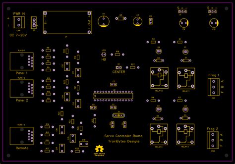 Servo Turnout Controller Easyeda Open Source Hardware Lab