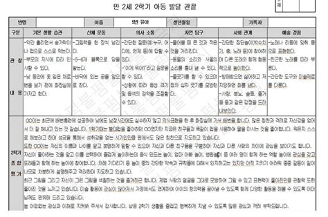 만2세 발달평가 영아 종합평가 입니다 어린이집 일지 교수법 어린이집 포트폴리오
