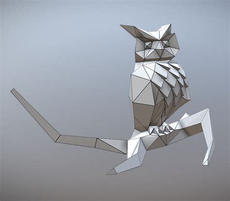 猫头鹰 3D模型 8 wrl stl obj unknown fbx dxf 3ds max Free3D