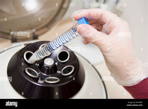Embryologist Putting Sample Centrifuge Selective Hi Res Stock Photography And Images Alamy
