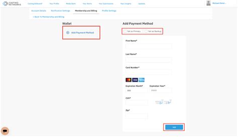 New Feature Setting Up A Backup Payment Method