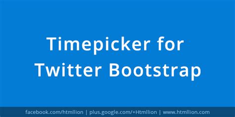 Bootstrap Timepicker HTML Lion