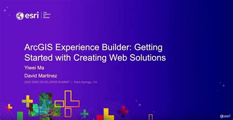 Arcgis Experience Builder Dev Summit 2020 Tech S Esri Community