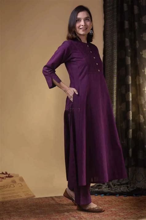 Buy Vibrant Ws969 Sashriti South Cotton Kurta Pant Set Online Kessa