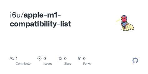 Github I6uapple M1 Compatibility List
