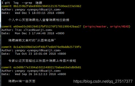 Git Log怎么搜索关键字，git Log怎么查找关键字，git Log搜索提交注释git Log查找关键字 Csdn博客
