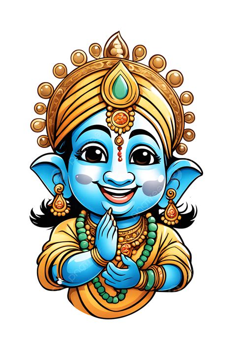 Gambar Stiker Janmashtami Png Vektor Psd Dan Clipart Dengan