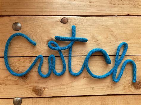 Knitted Wire Words Names Quotes Knitted Name Sign Knitted Etsy Uk