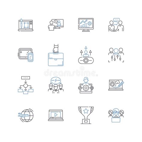 Operations Branch Line Icons Collection Efficiency Procedures