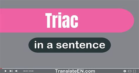 Triac In A Sentence