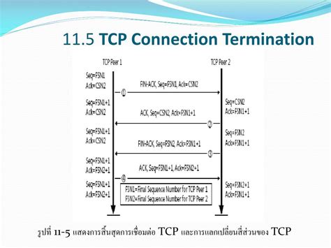 Ppt บทที่ 11 Transmission Control Protocol Tcp Connection Powerpoint Presentation Id 5715639