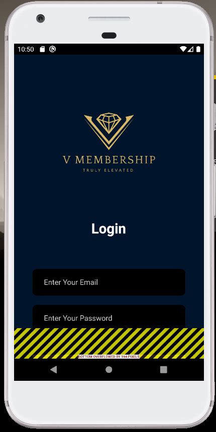 Android Bottom Overflowed By 164 Pixels And After A Hot Reload For