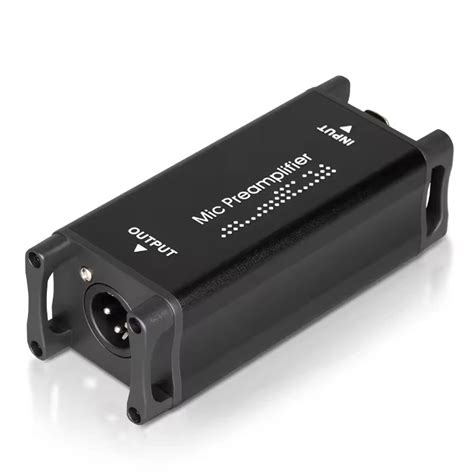 Mini Mic Preamp 25db Microphone Preamplifier Portable Audio Pre