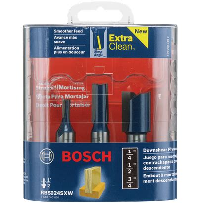 Straight Router Bit Sets Bosch Professional