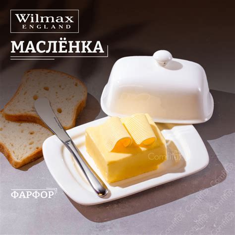Масленка для сливочного масла Wilmax Fine Porcelain 19 х 12 х 8 см ...