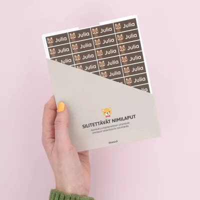 Silitettävät Nimilaput Vaatteisiin Kestävät Pesun 95 Asteessa