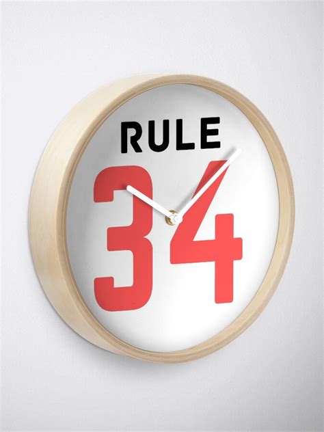 Rule 34 Clock For Sale By Noteabigdeal Redbubble