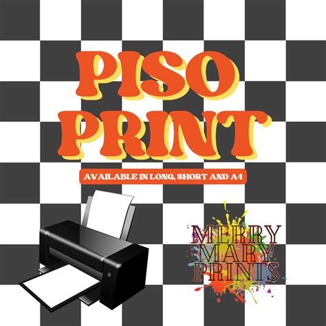 Piso Print Document Printing Lazada Ph