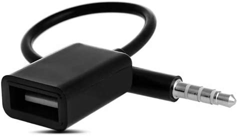 Amazon Com Mm Male Aux Audio Plug Jack To Usb Female Converter Cable Cord En Electronics