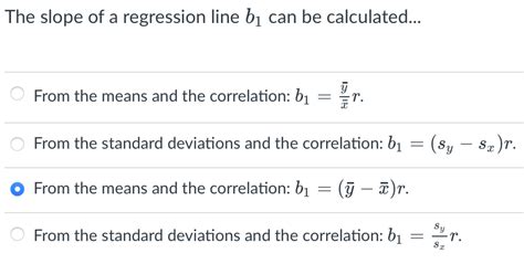 Solved The Slope Of A Regression Line By Can Be Chegg