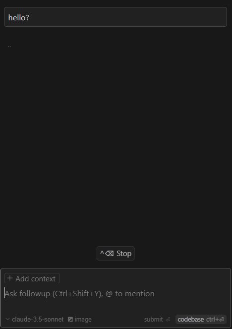 Cursor Ai Chat Not Responding Stuck On 3 Dots Bug Reports Cursor Community Forum