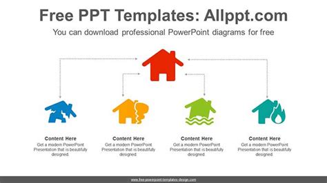 House Icon PowerPoint Diagram Template Powerpoint And Google Slides Saveslides Templates