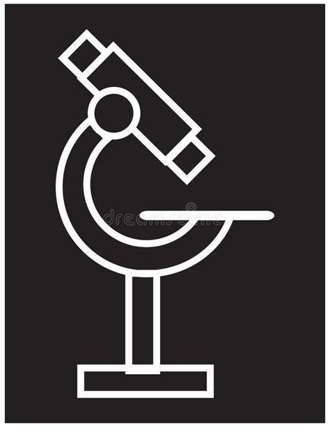 Simple Microscope Vector Illustration In Flat Style Stock Vector Illustration Of Concept