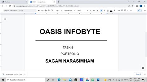 sagam narasimham on linkedin task2 webdevelopment oasisinfobyte
