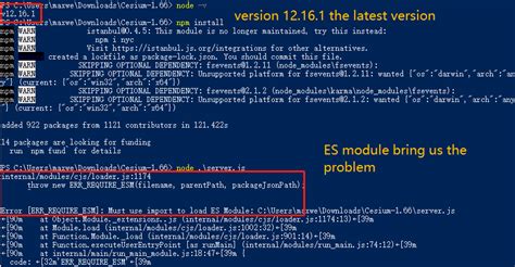Error Errrequireesm Must Use Import To Load Es Module Using Nodejs With Version Higher