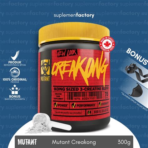 Jual Mutant Creakong 300 Gram Creatine 75 Serving | Shopee Indonesia