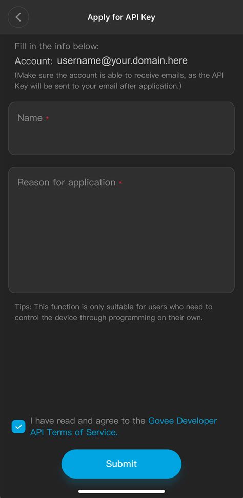 Applying For An API Key