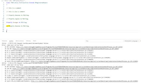Vs Code Objectscript Extension Error Intersystems Developer Community